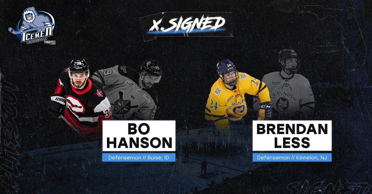 REED: JACKSONVILLE ICEMEN ADD BO HANSON AND BRENDAN LESS - Howlings