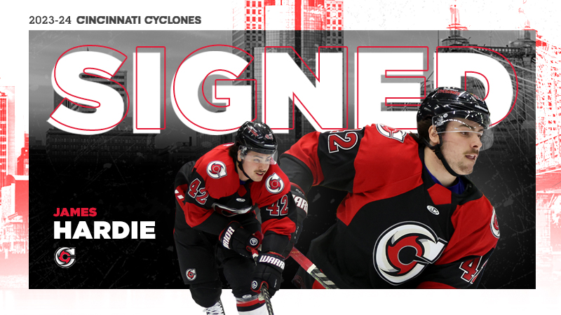 CINCINNATI CYCLONES SIGN JAMES HARDIE - Howlings